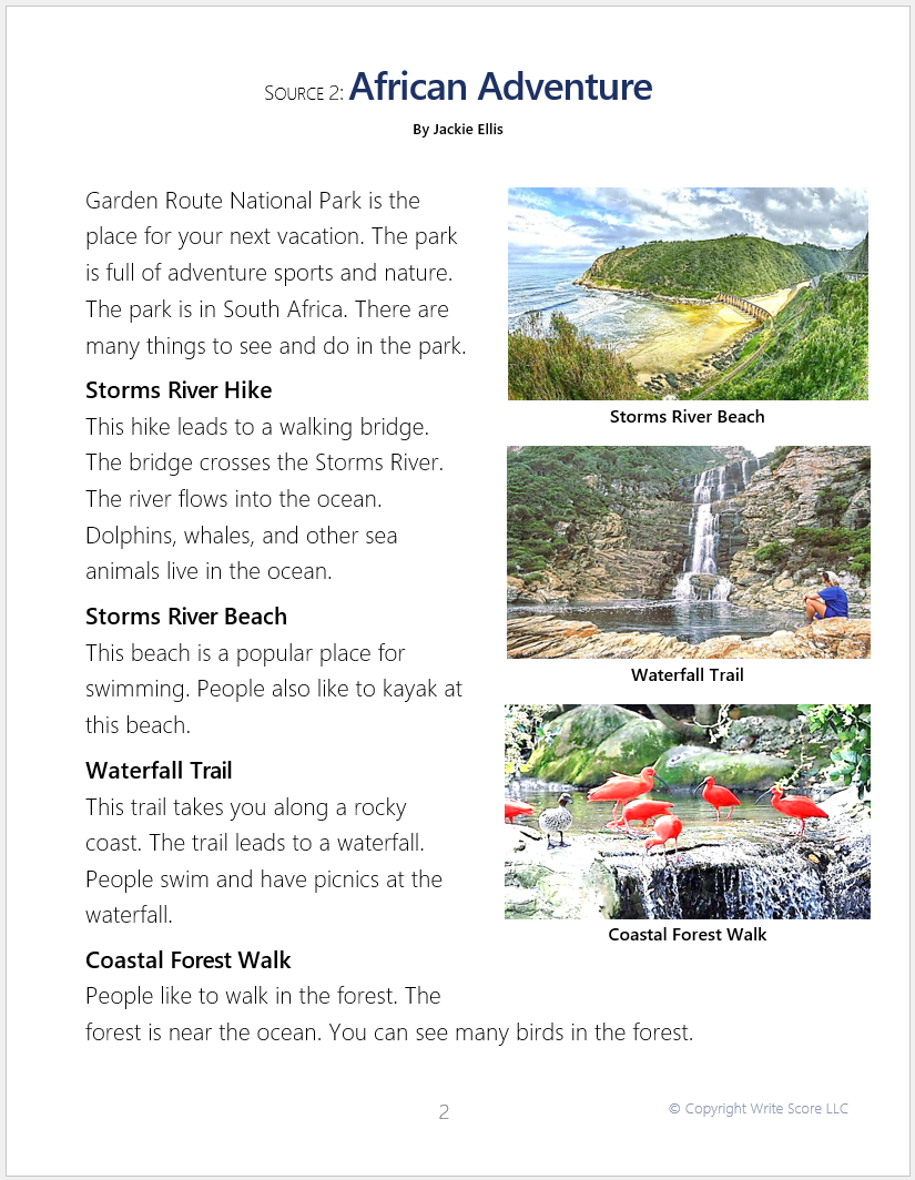 Smarter Balanced Assessments – Write Score