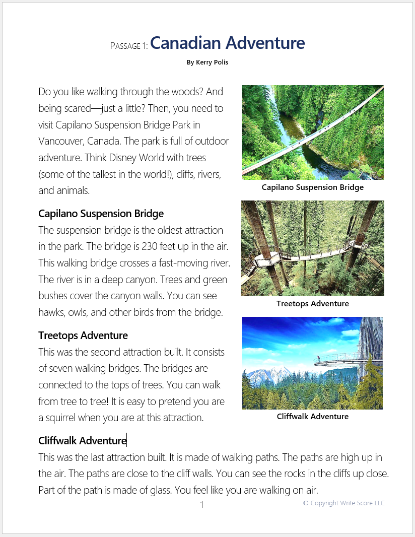 Smarter Balanced Assessments – Write Score