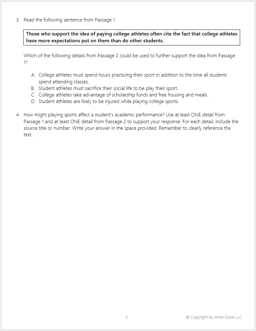 Georgia Milestones Assessments – Write Score