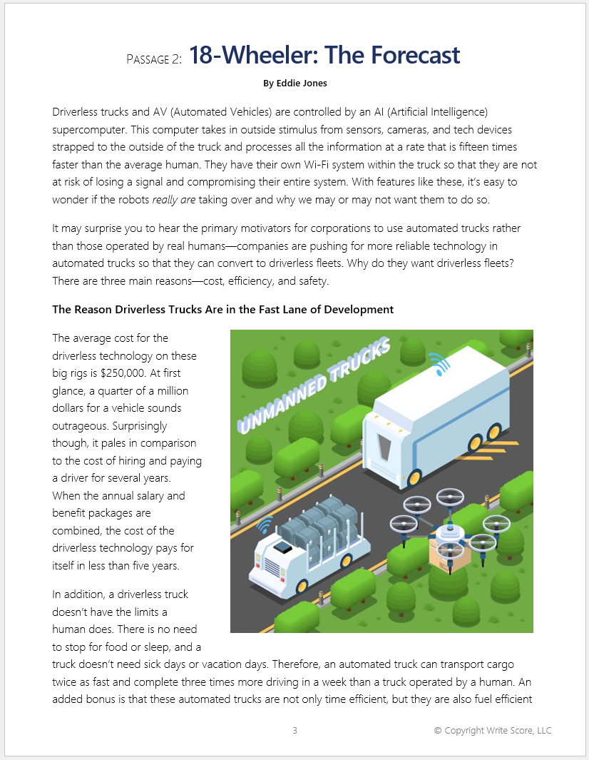 Smarter Balanced Assessments – Write Score