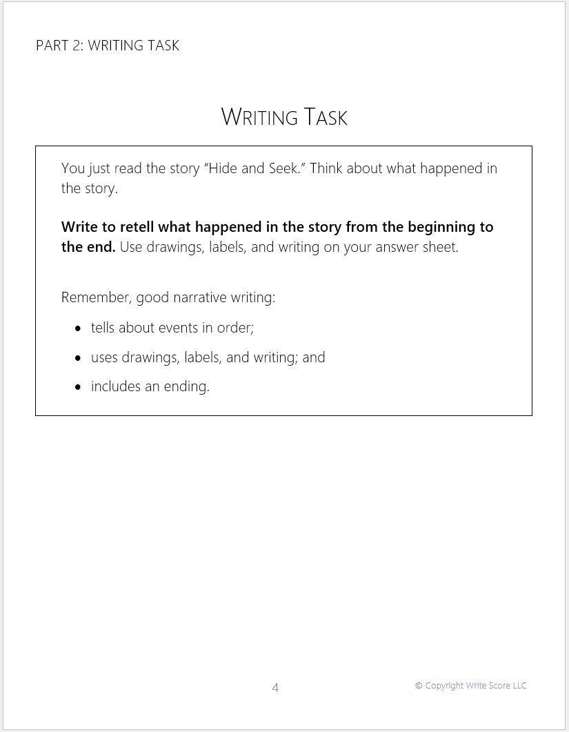 Smarter Balanced Assessments – Write Score