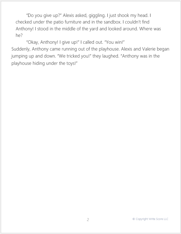 Smarter Balanced Assessments – Write Score