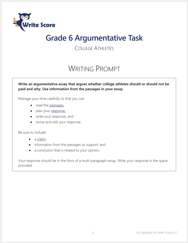 Florida's B.E.S.T. Standards Assessments - Write Score