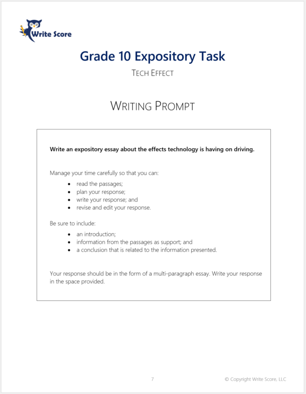 Florida's B.E.S.T. Standards Assessments - Write Score